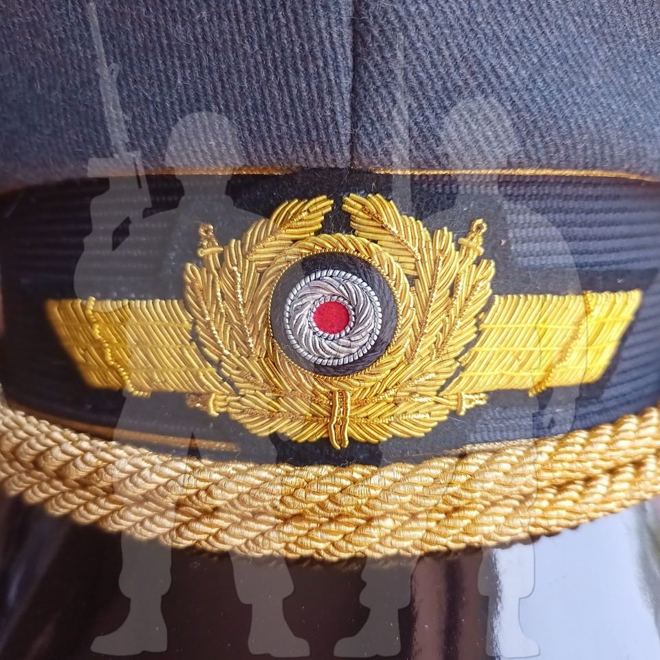 WW2 German Luftwaffe Cap Fallshirmjager Infantry Generals Visor ...