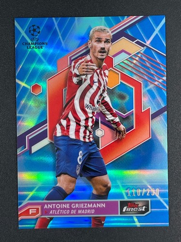 2022-23 Topps Finest UCC Antoine Griezmann Blue Aqua Vaporware #110/250 ...