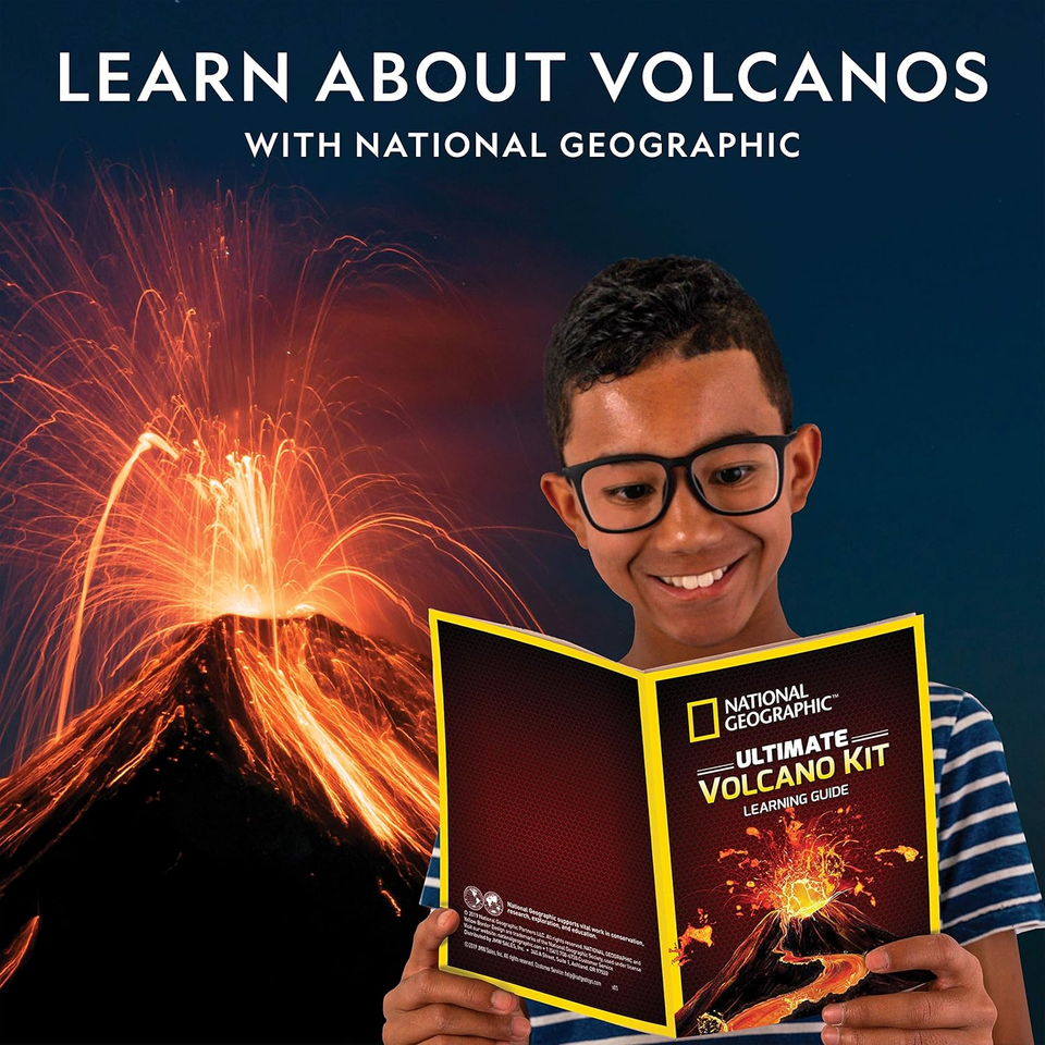 Nat Geo STEM Volcano Science Kit for Kids – Erupting Lava Experiment ...