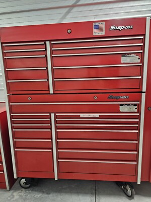 Snap on tools rolling tool chest with Attached Side Locker Cherry Red ...