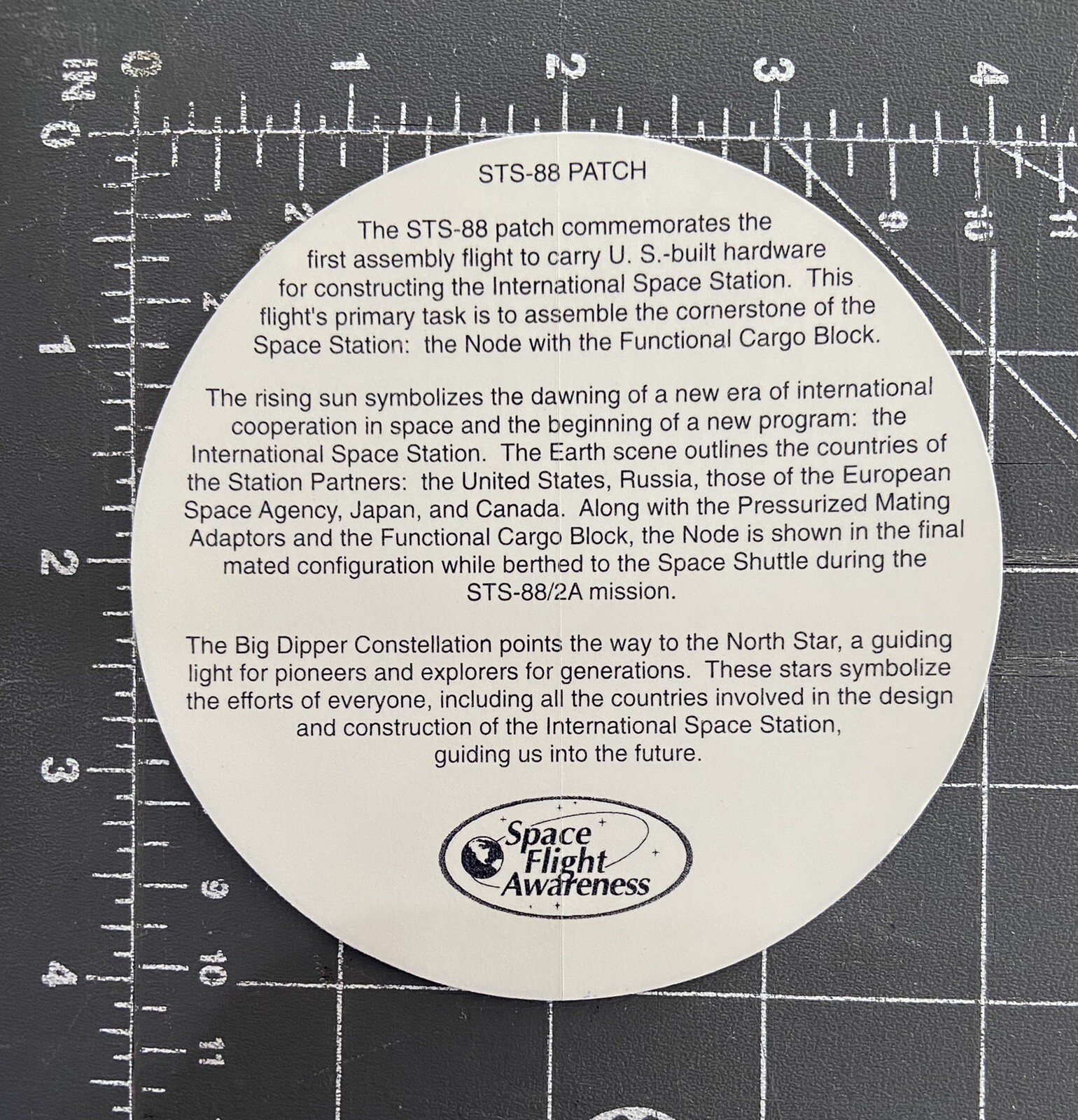 STS-88 Space Shuttle Endeavour Sticker Decal NASA sts 88 International Station | eBay Australia