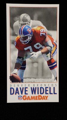 1992 Dave Widell RC Denver Broncos GameDay Card #242 | eBay
