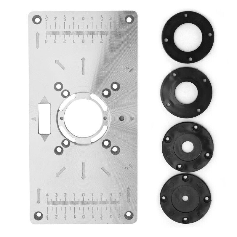 Aluminum Alloy Router Table Insert Plate Woodworking Trimming Machine ...
