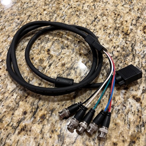 Space Shuttle 14-pin VGA MALE to 5 BNC Female Component RGBHV Adapter ...