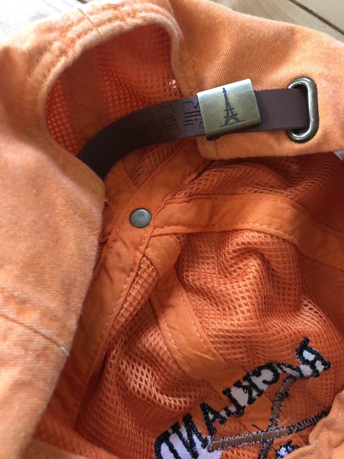 Rockland Little League Orange Baseball Hat Cap Adam’s Adjustable ...