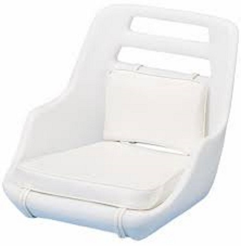 TODD MARINE JUPITER 450 White Molded Plastic Captain's Chair Shell Only ...