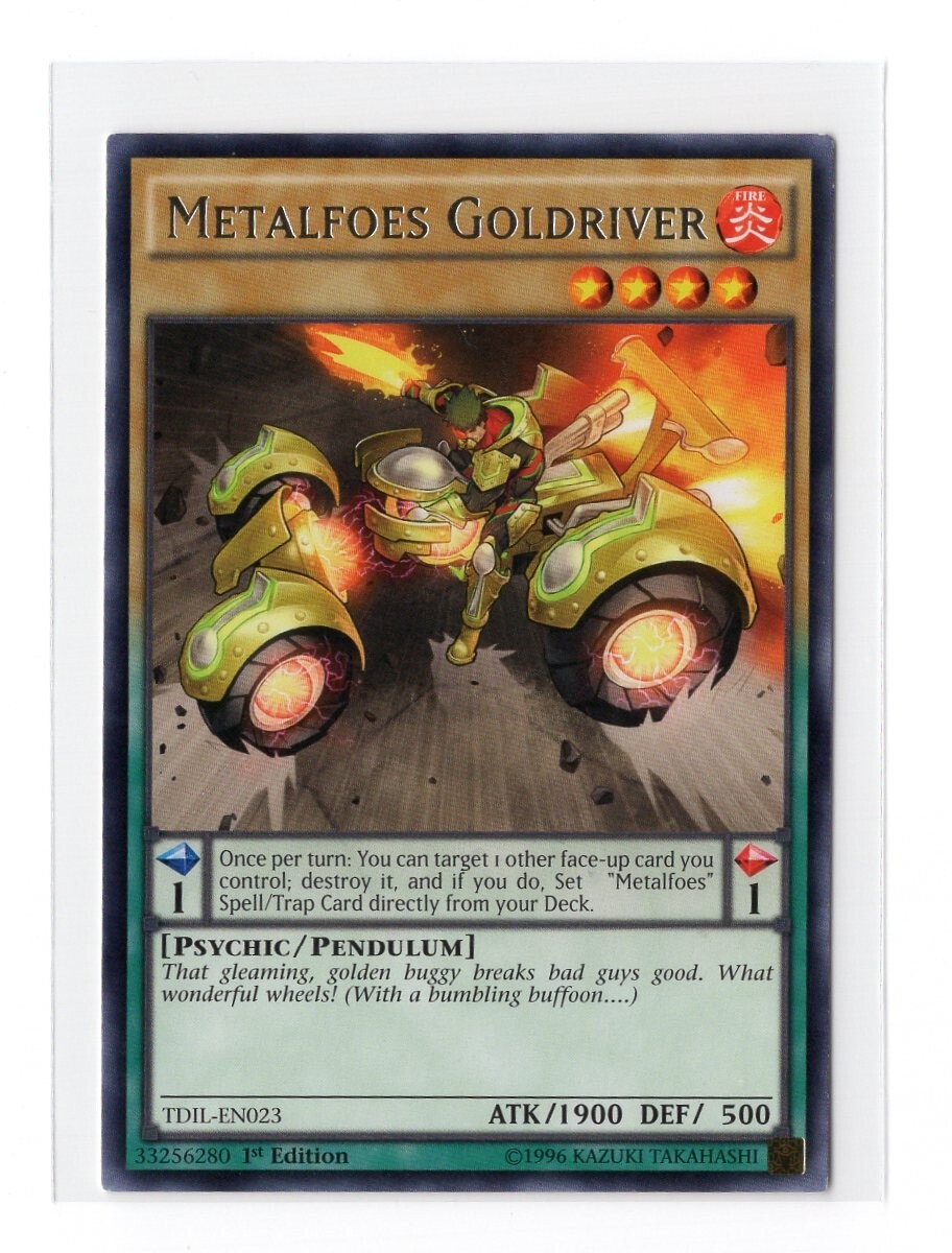 YuGiOh Card - Metalfoes Goldriver TDIL-EN023 - 1st Ed. Rare | eBay