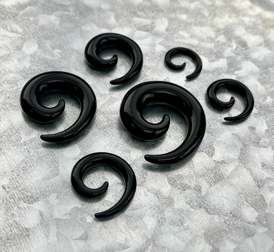 12pc Neon Spiral Taper Sets 00g, 0g, 2g, 4g, 6g, 8g Expanders ...