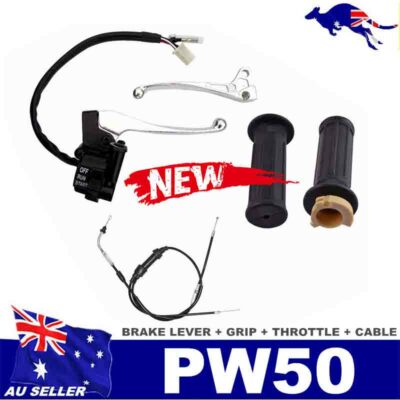 BRAKE LEVER GRIP THROTTLE CABLE PEEWEE PW 50 SWITCH FOR YAMAHA PW50 ...