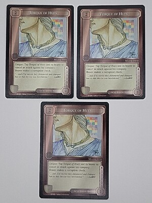 MIDDLE EARTH CCG MECCG TORQUE OF HUES WIZARDS LIMITED UNCOMMON x3 ...