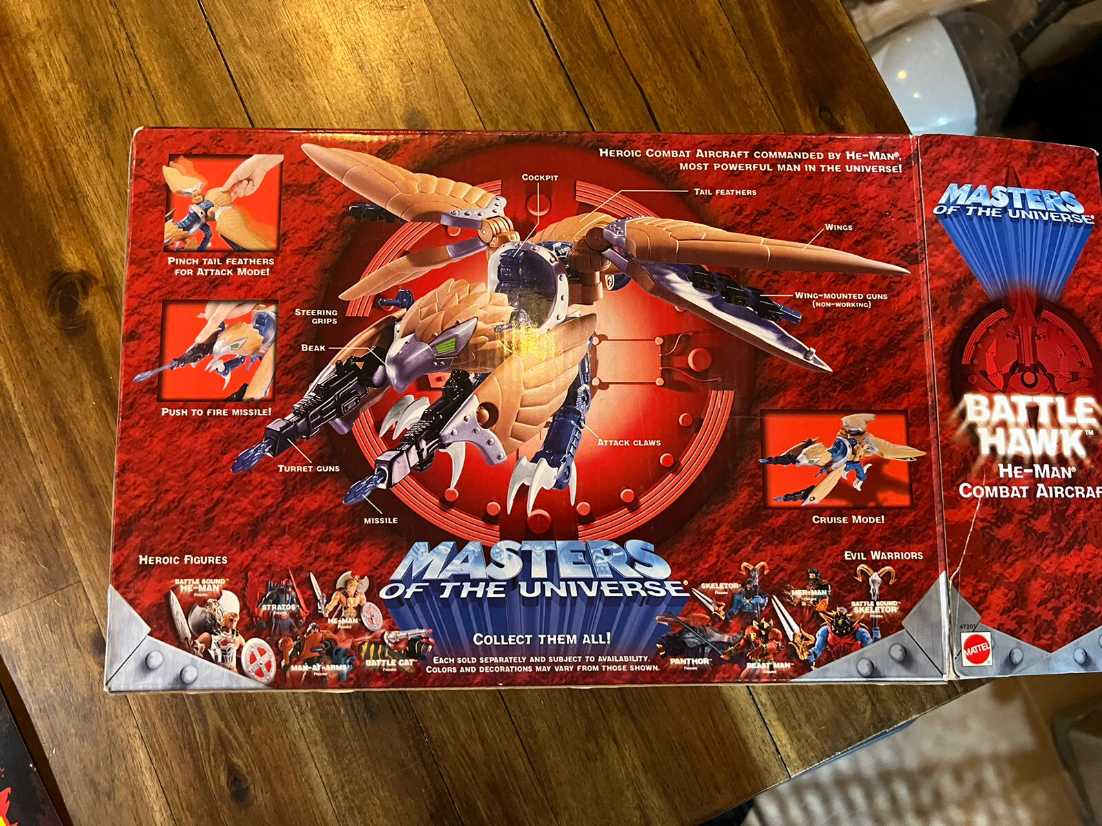 MOTU BATTLE HAWK 200X MASTERS OF THE UNIVERSE HE-MAN OB MATTEL 2001 ...