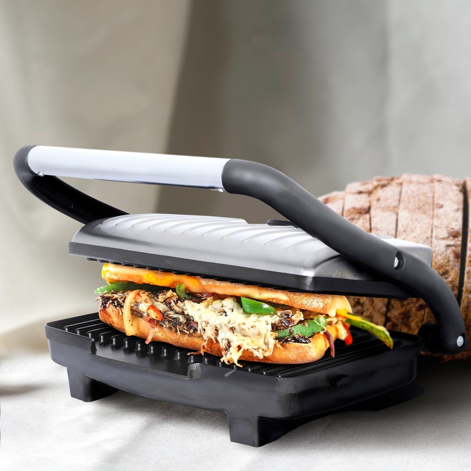Compact 1000-Watt Non-Stick Panini Press and Sandwich Maker | eBay
