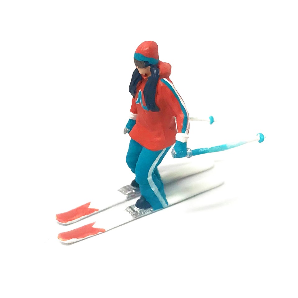 ED 1:64 Painted Figure Model Miniature Diorama Ski Snowboarding | eBay