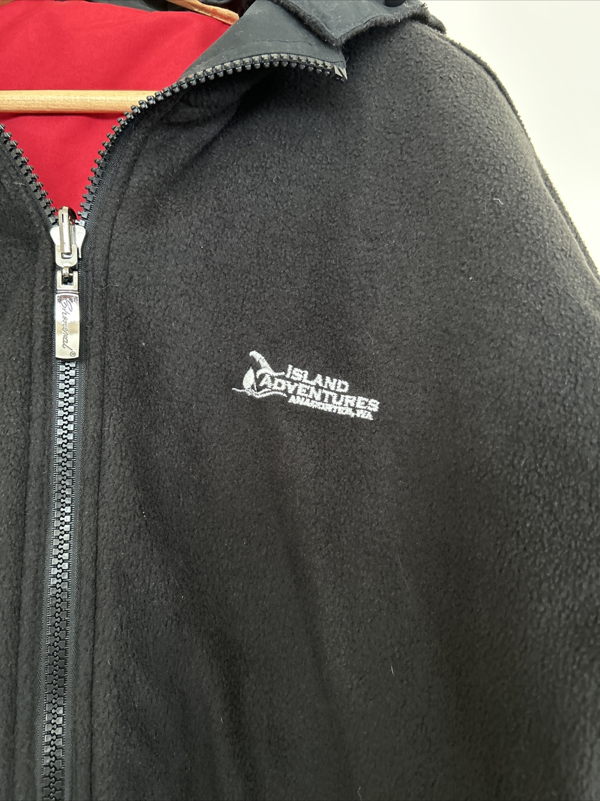 Cheneral Mens Red Black Full Zip Jacket Coat Island A… - Gem