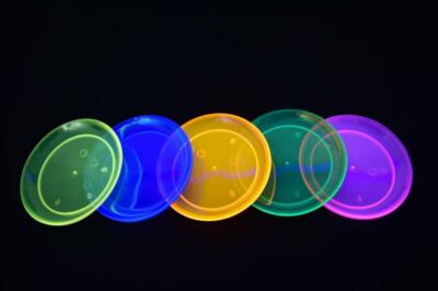 DirectGlow 6 inch 40 Count Blacklight Reactive Neon Plastic Glow Party ...