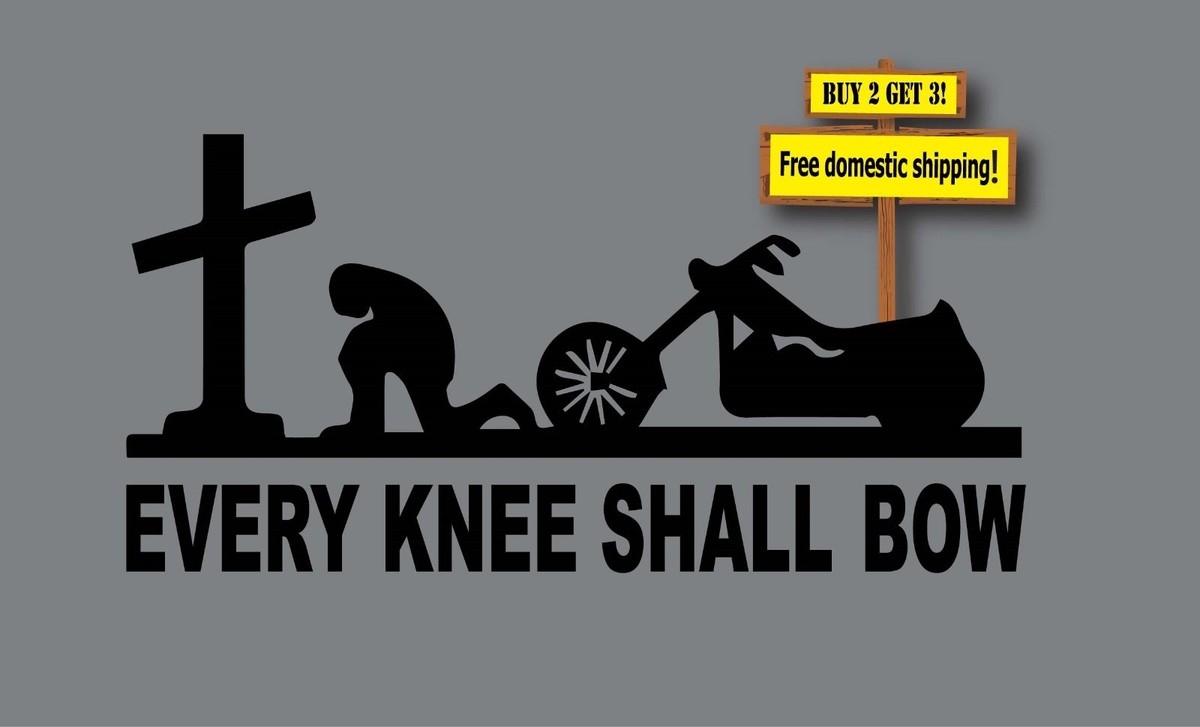 Biker Praying To Cross