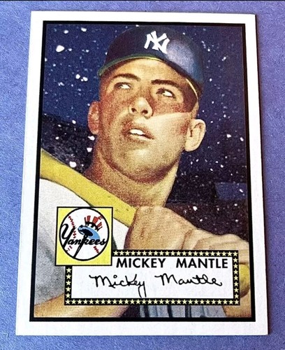 2007 Topps Mickey Mantle '52 STARRY_NIGHT Rookie Reprint Rare Short ...
