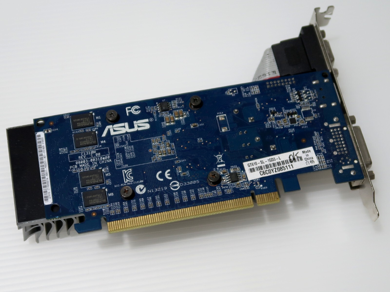 ASUS NVIDIA GeForce 610 GT (1 GB) GDDR3 Video Card (GT610-SL-1GD3-L ...