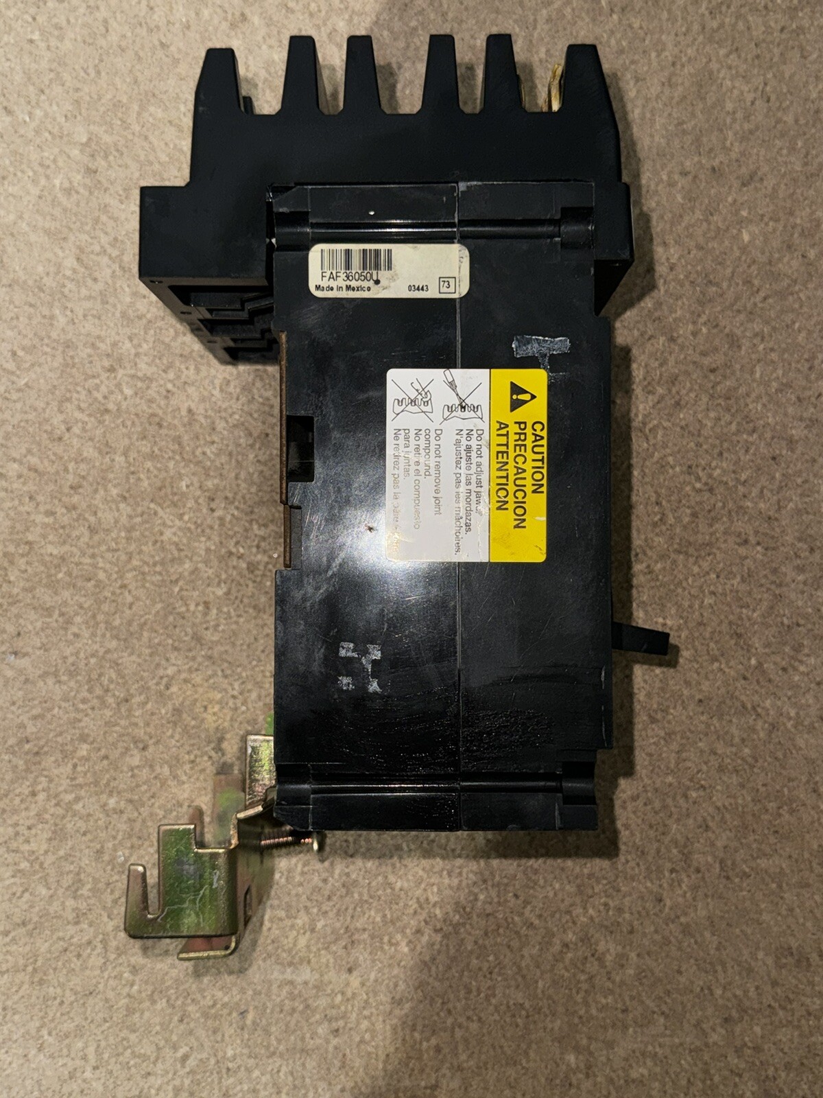 Square D FH36050 50A 600V Molded Case Breaker - Black for sale online ...