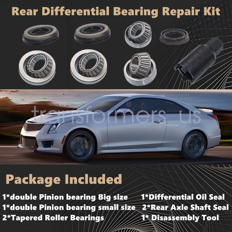 Rear Differential Bearing Repair Kit+Removal Tool For Cadillac ATS CTS ...