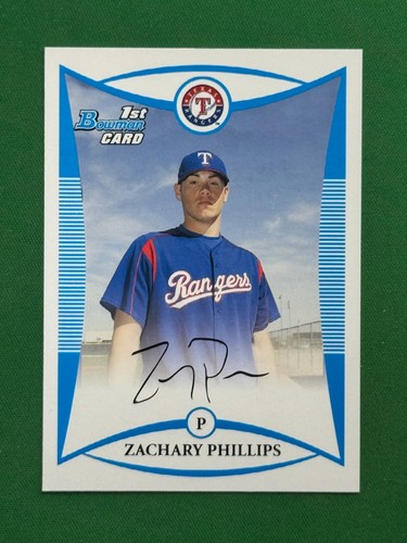 2008 Bowman Baseball 1st Bowman Prospects #BP23 Zachary Phillips | eBay