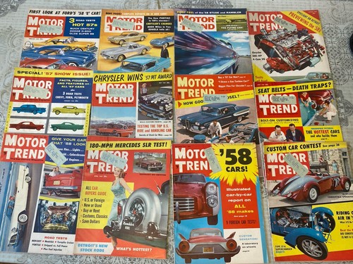 Vintage Motor Trend Magazines- Entire Year Of 1957 | eBay
