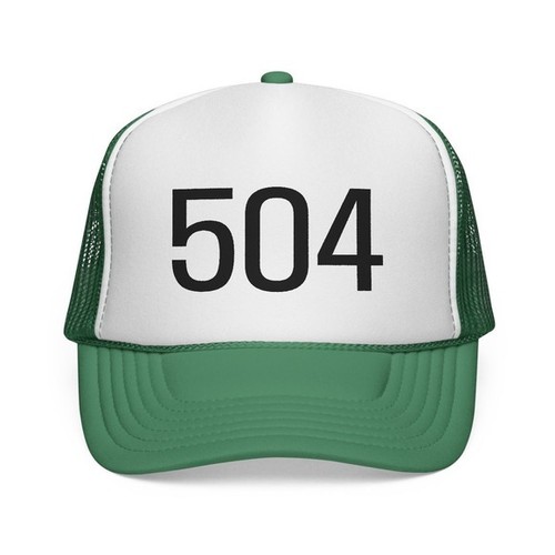 504 Area Code Trucker Hat New Orleans Louisiana LA Snapback Baseball ...
