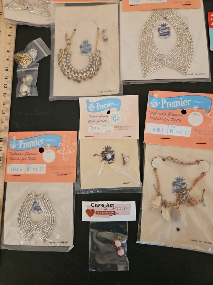 Vintage Lot Of PREMIER DOLL JEWLERY 16 Pieces/sets All Unused | eBay