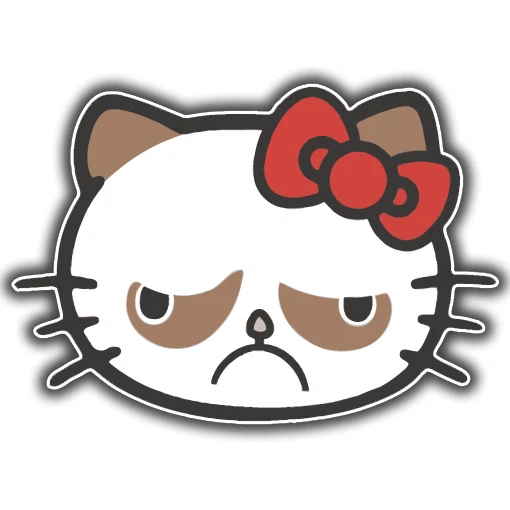 Grumpy Hello Kitty