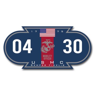 USMC 0430 MOS Decal - Semper Fidelis Decal - Marine Corps Blood Stripe ...