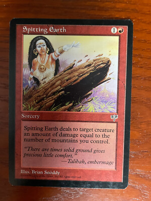 MTG Spitting Earth SINGLE USED EXCELLENT Condition SEE PHOTOS | eBay