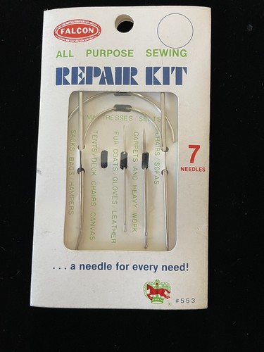 Falcon Vintage All Purpose Sewing Repair 7 Needle Kit #553 | eBay