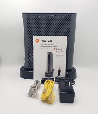 Motorola MT7711 Dual Band AC1900 Cable Modem & WiFi Gigabit Router For ...