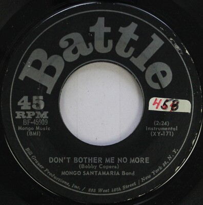 Soul Nm! 45 Mongo Santamaria Band - Don'T Bother Me No More ...