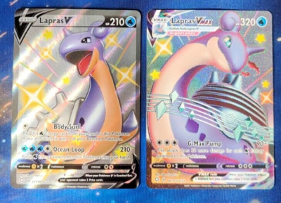 Lapras V & Lapras VMAX 2 Card Lot - Pokemon TCG Shining Fates! NM! | eBay