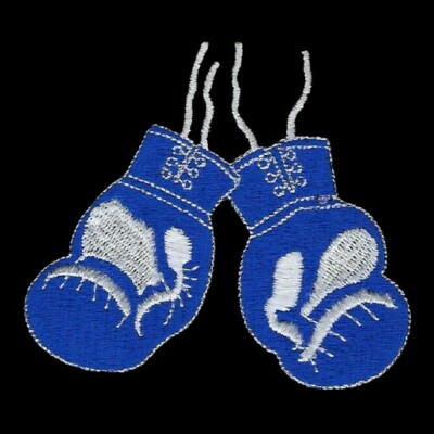 BOXING GLOVES HAT PATCH HEAVY WEIGHT FIGHT CHAMPION PIN UP FIGHTER RING ...