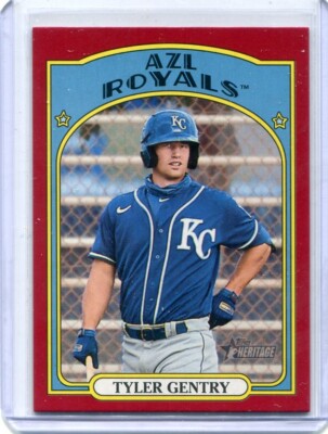 2021 Topps Heritage Minors Tyler Gentry Red Parallel #1/1 - AZL Royals ...