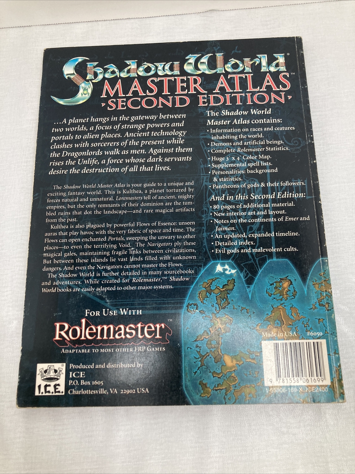 Shadow World Master Atlas Second Edition Rolemaster ICE With Map Of ...