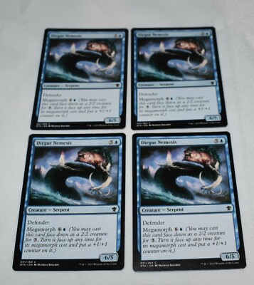 Magic card: 4x Deep-Sea Terror, Blue Common Creature, 2015, Magic ...