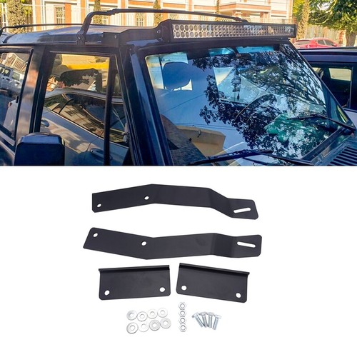 Roof 50" Curved LED Light Bar Mount Brackets for 1984-2001 Jeep ...