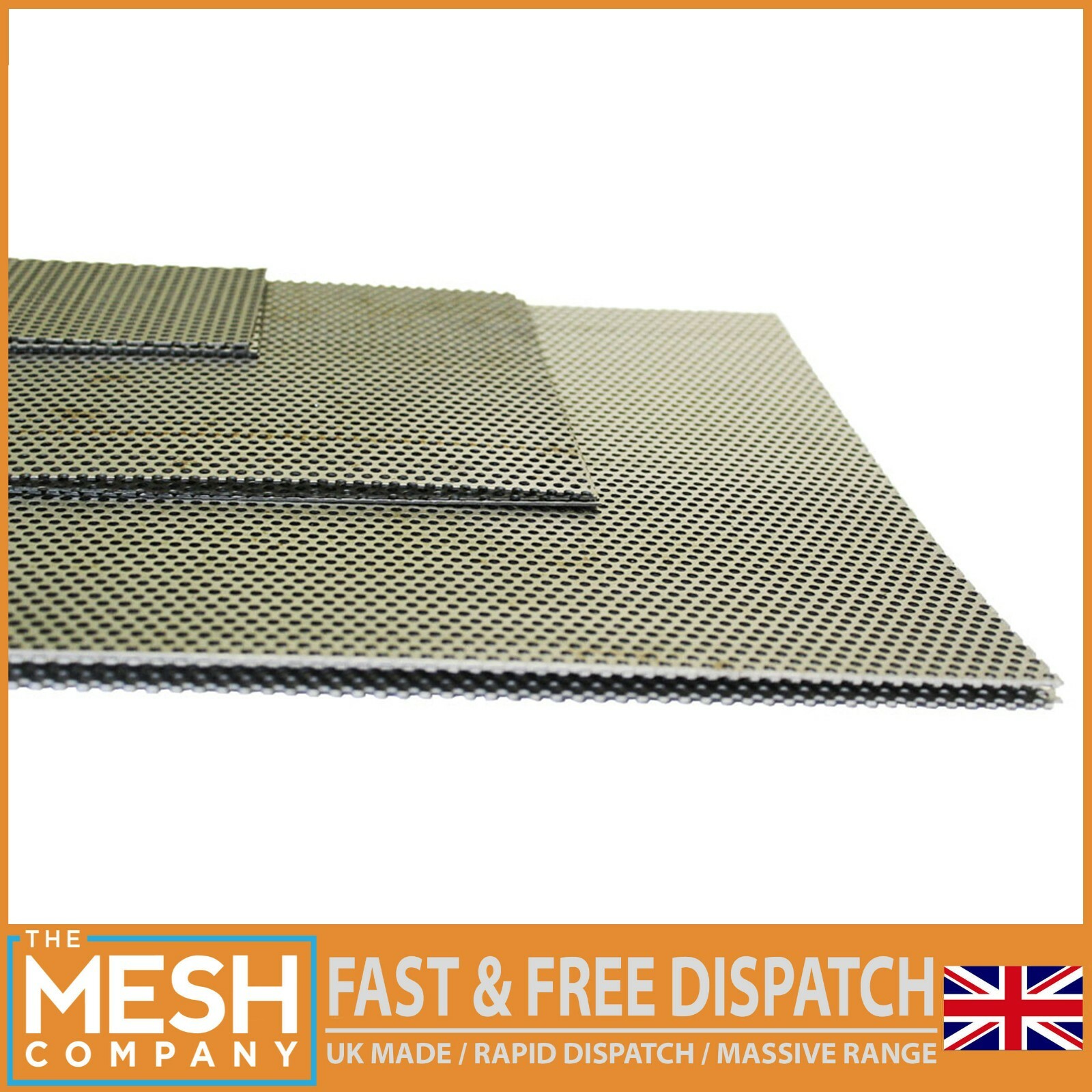 The Mesh Company Mild Steel Perforated Metal Sheet | 3mm Hole x 5mm x ...