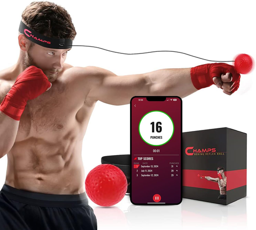 Boxing Reflex Ball with Punch Counter App - Improve Hand-Eye ...