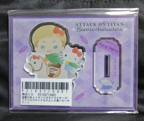 Attack On Titan Sanrio Characters Acrylic Stand Erwin Hello Kitty | eBay
