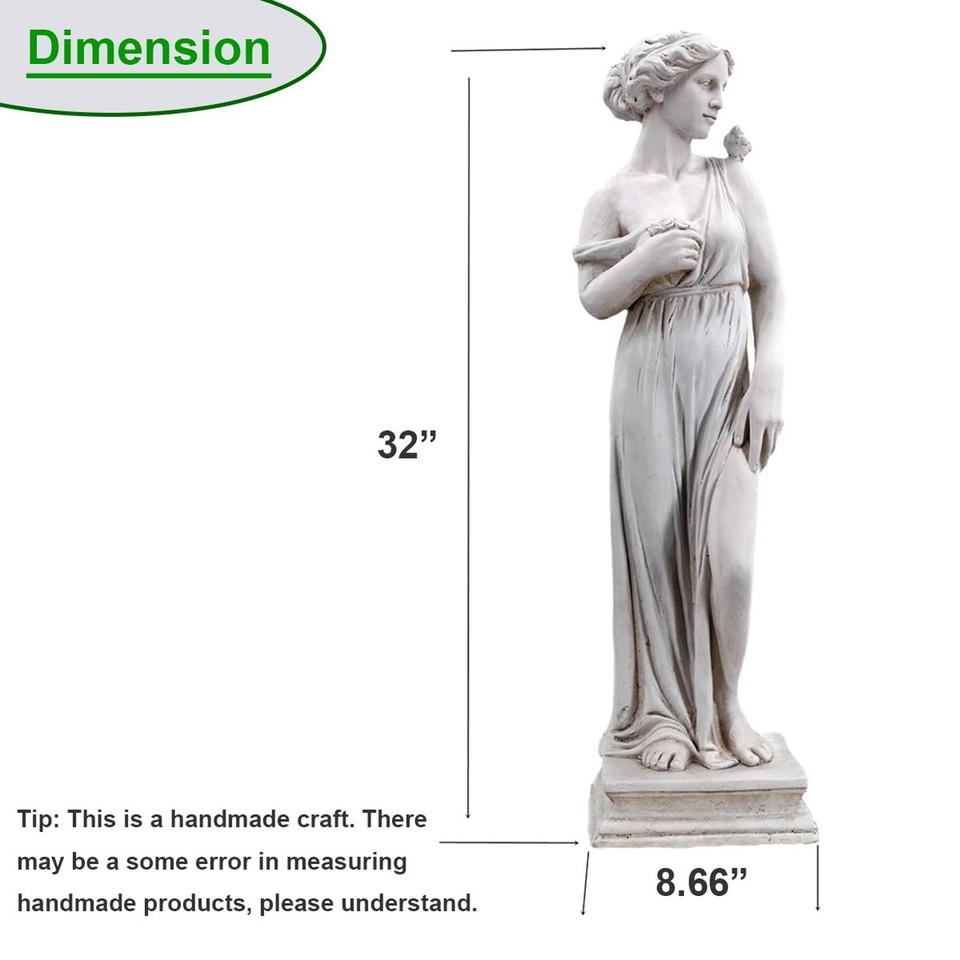 Outdoor Statue, Nymph Sculpture Goddess of Greek Mythology Roman Style ...