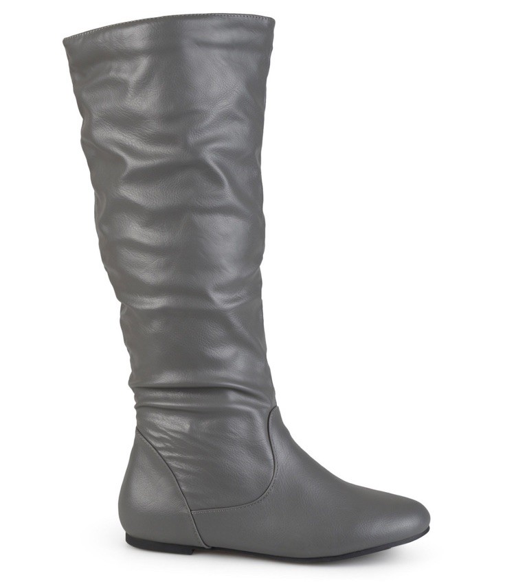 Journee Women's Jayne Extra Wide Calf Slouchy Round Toe Riding Boot ...