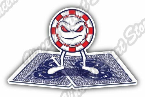 Poker Texas Hold'em Chip Card Deck All In Car Bumper Vinyl Sticker ...