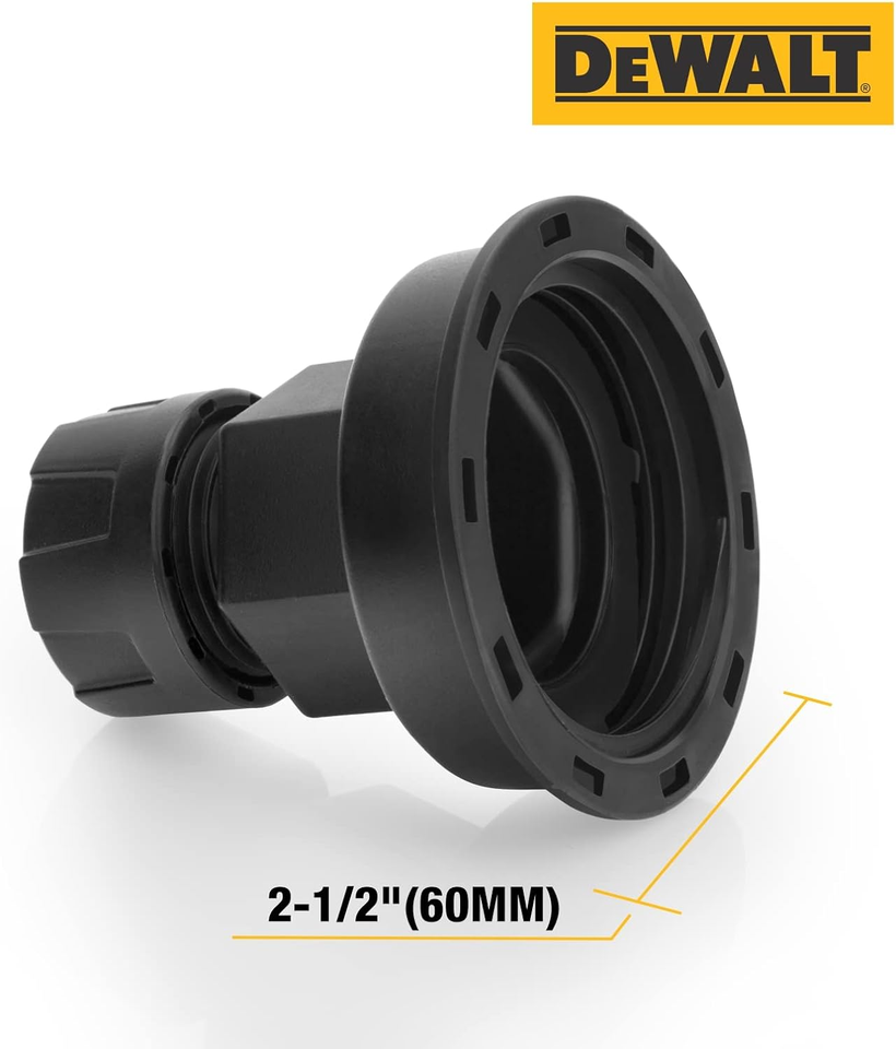 DEWALT DXVA25-1213 Vacuum Hose Adaptor, Compatible with DXV08S DXV09P ...