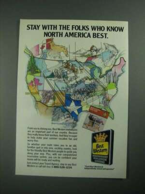 1987 Best Western Ad - Stay With the Folks Who Know North America Best ...