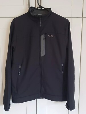 Outdoor Research OR Mens Sz M Transfer Jacket Grey Fleece Lined Soft ...