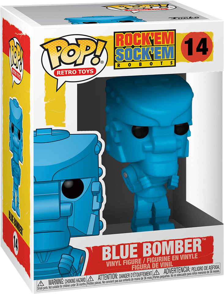 FUNKO POP! RETRO TOYS - ROCK'EM SOCK'EM ROBOTS - BLUE BOMBER - #14 ...